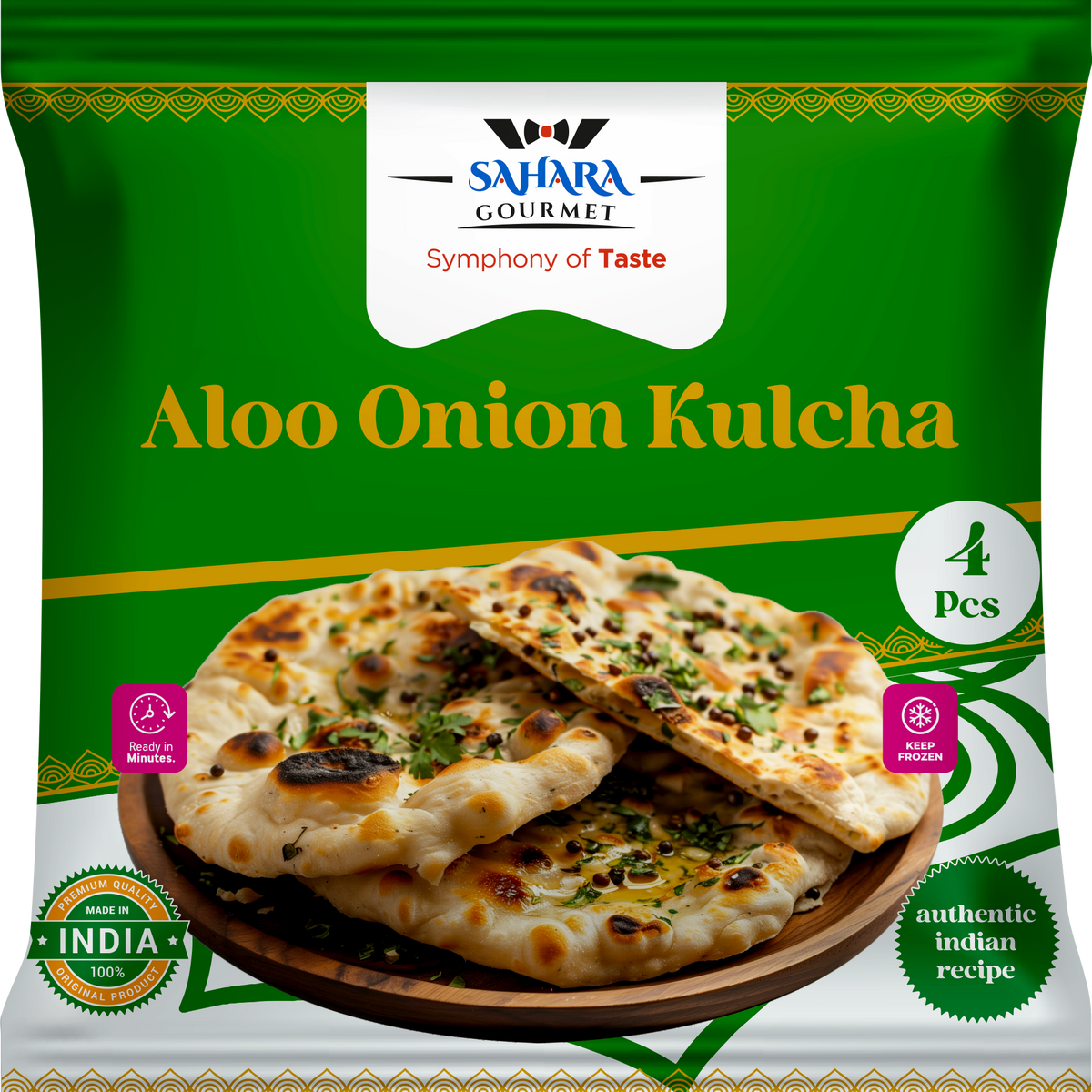 Sahara Gourmet Aloo Onion Kulcha 400g – Sahara Fresh