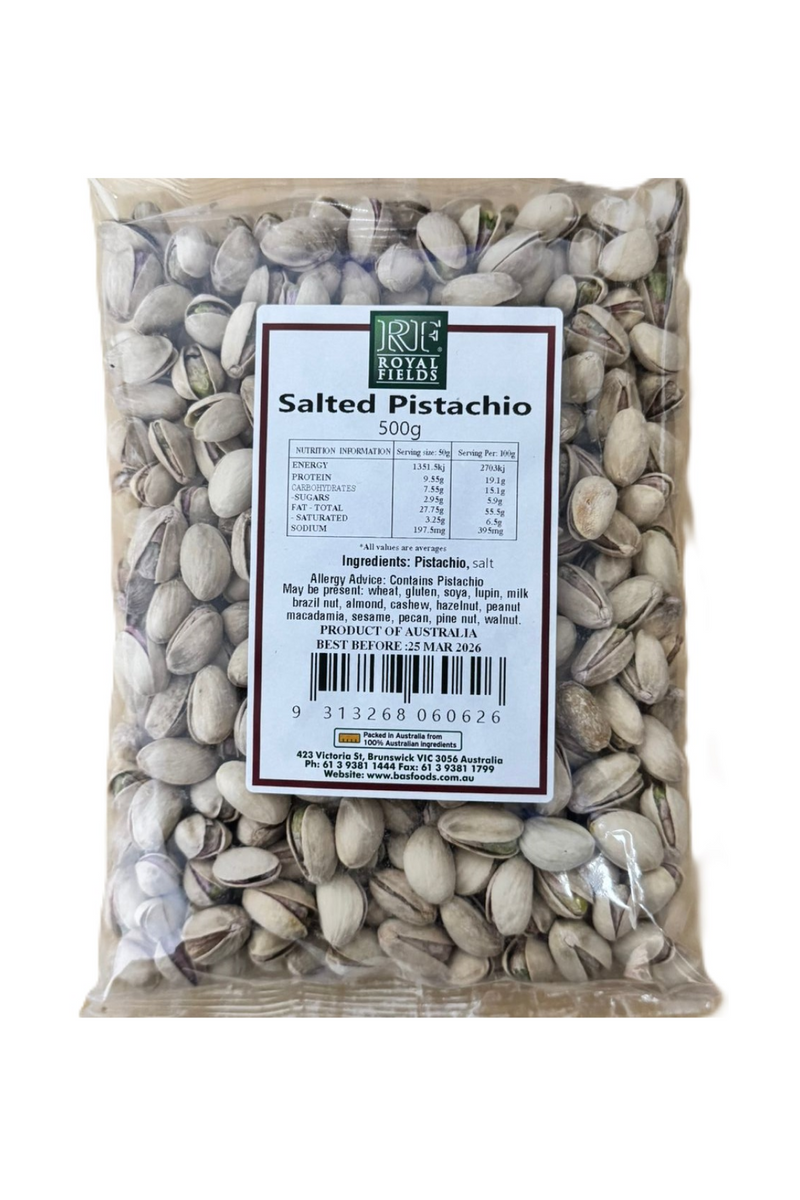 Royal Fields Salted Pistachio 500g – Sahara Fresh