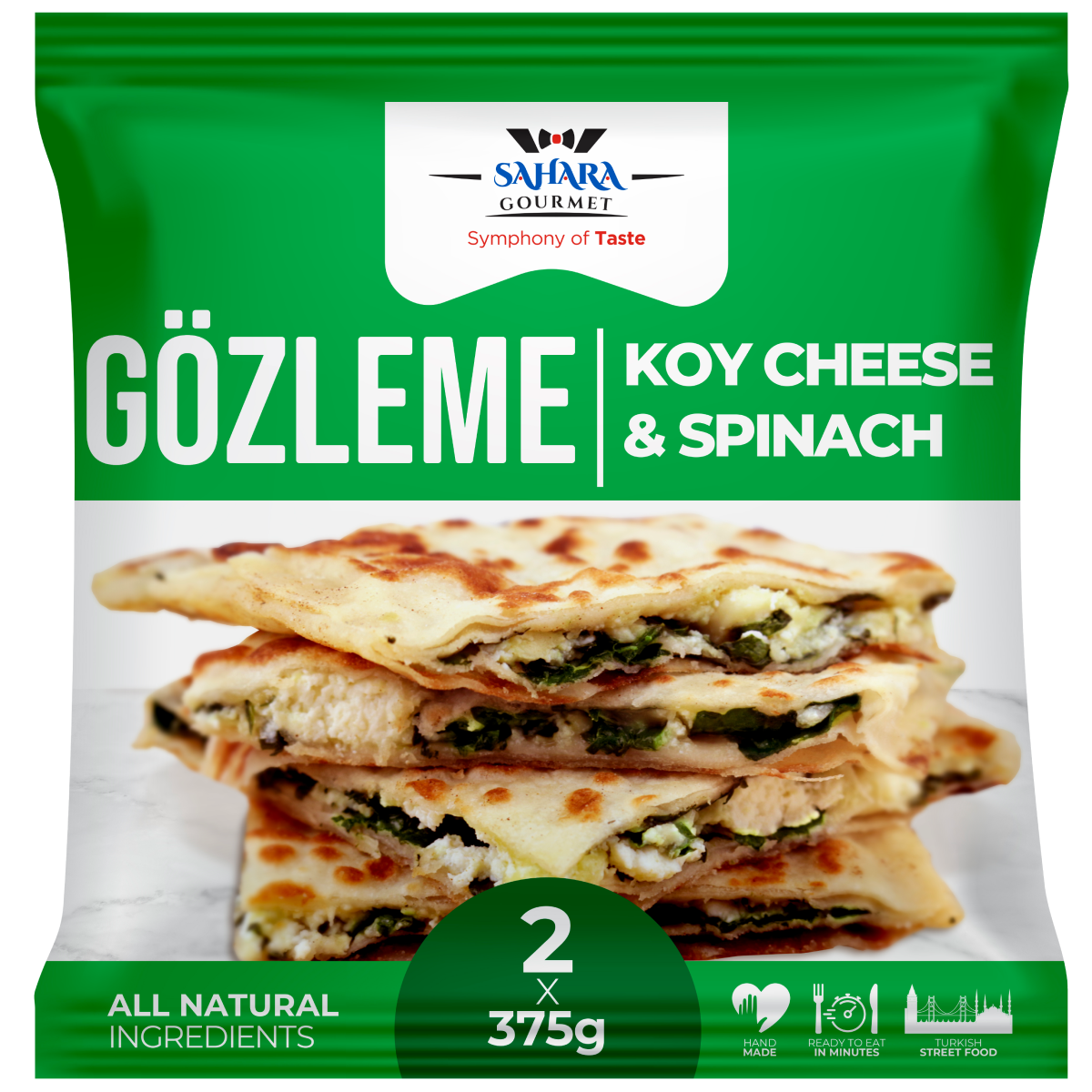 Sahara Gözleme Spinach And Köy Cheese 750g (Twin Pack) – Sahara Fresh