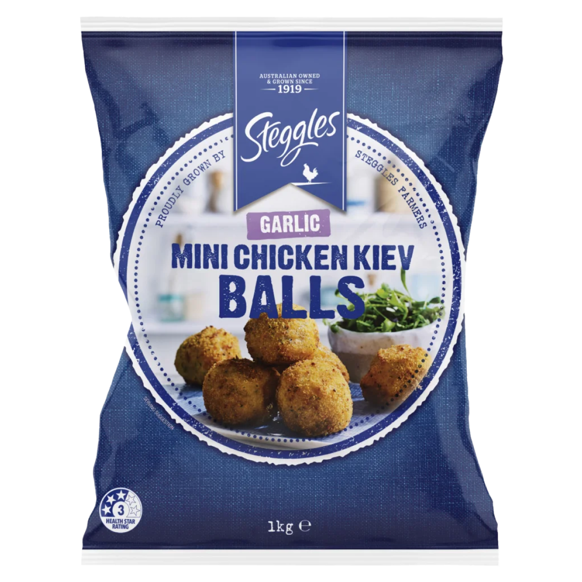 Steggles Garlic Mini Chicken Kiev Balls 1kg – Sahara Fresh