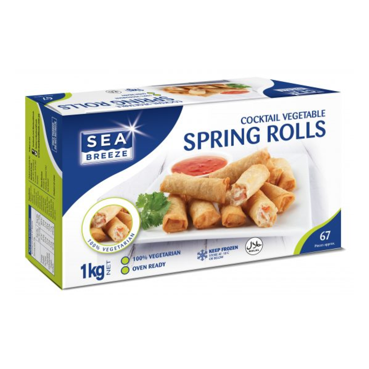 Sea Breeze Cocktail Vegetable Spring Rolls 1kg – Sahara Fresh