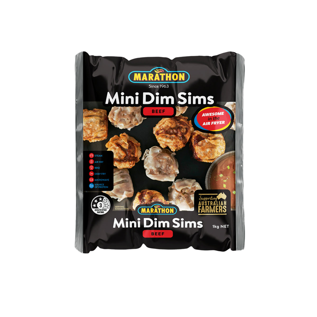 Marathon Dim Sims Beef 1 KG – Sahara Fresh